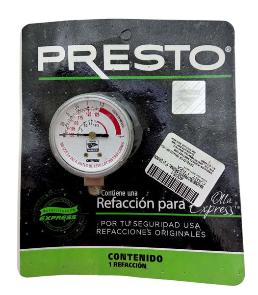 Manómetro Presto Original de 17-21 L Diagonal – Fernando Sepúlveda