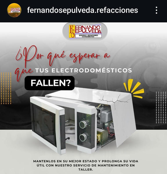 Refacciones para Microondas Panasonic – Fernando Sepúlveda